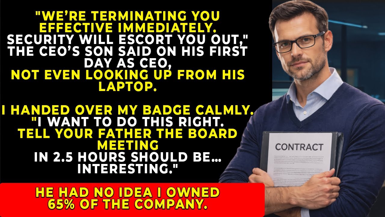 CEO’s Son Fired Me on Day One — He Didn’t Know I Owned 65% | Corporate ...