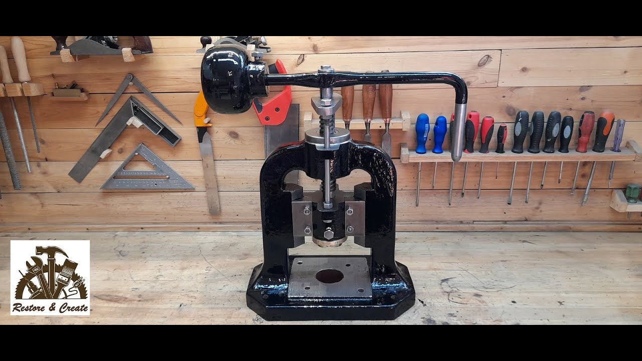 A-Frame Fly Press Restoration. - YouTube