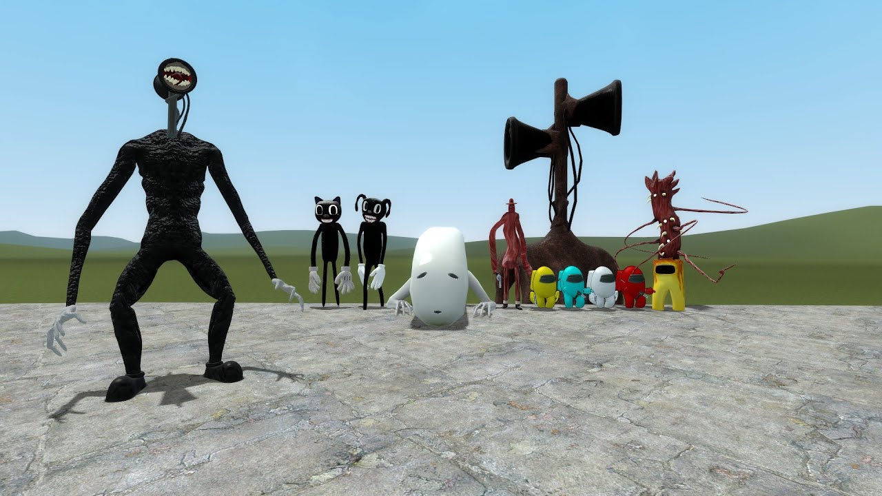 CARTOON SIREN HEAD VS TREVOR HENDERSON CREATURES!!! Garrys Mod Sand Box ...