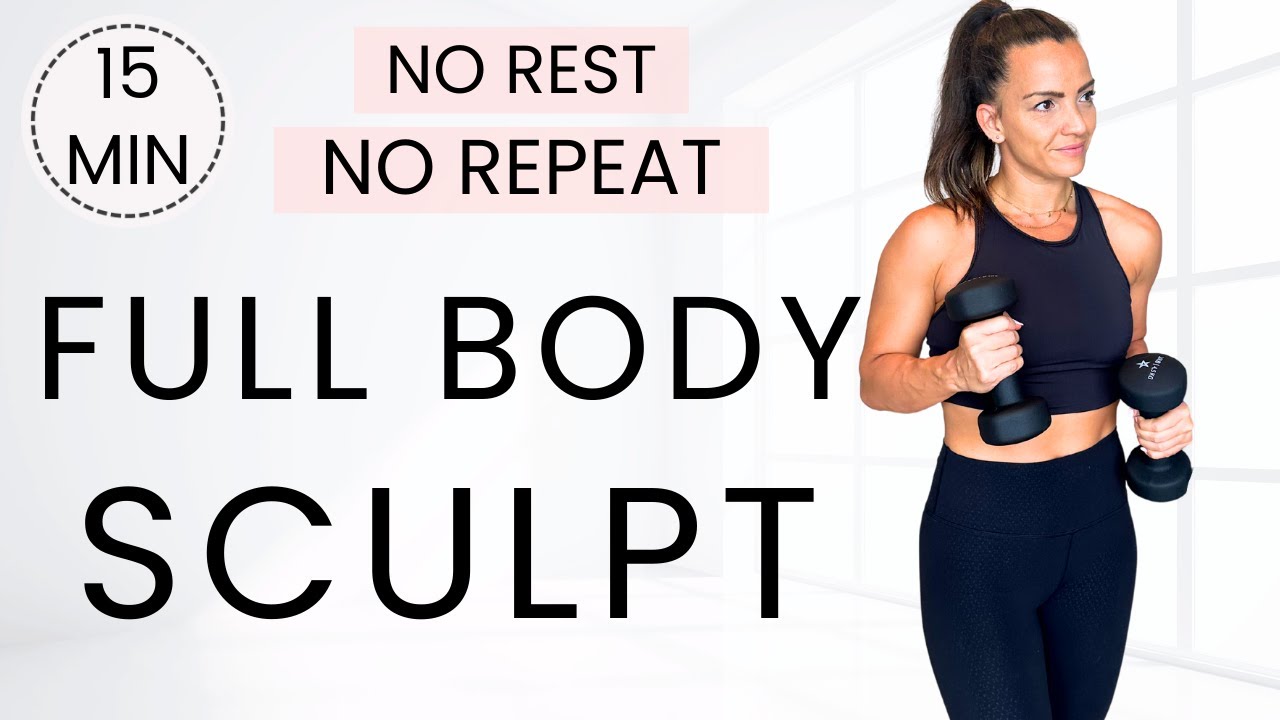 Full Body SCULPT WORKOUT for Women with Dumbbells At Home | Toned Arms ...