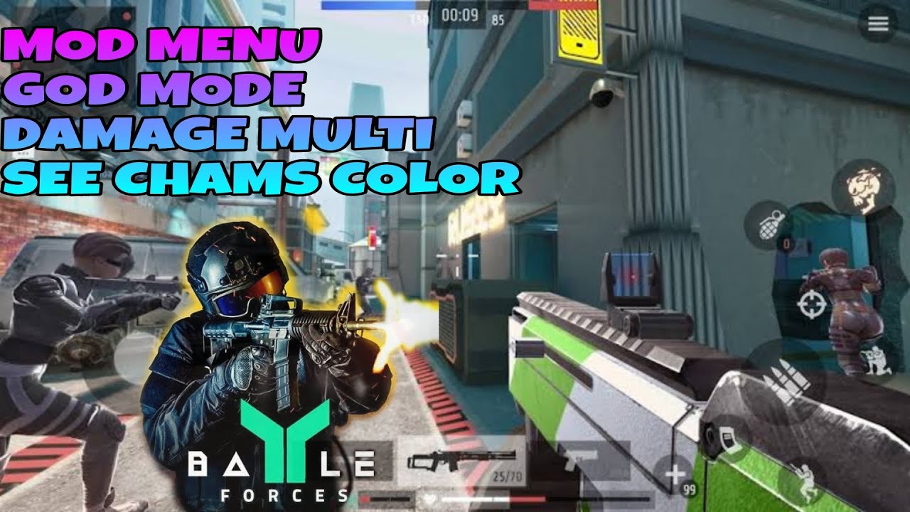 BATTLE FORCES || MOD MENU FPS GAME || HACK GAME - YouTube