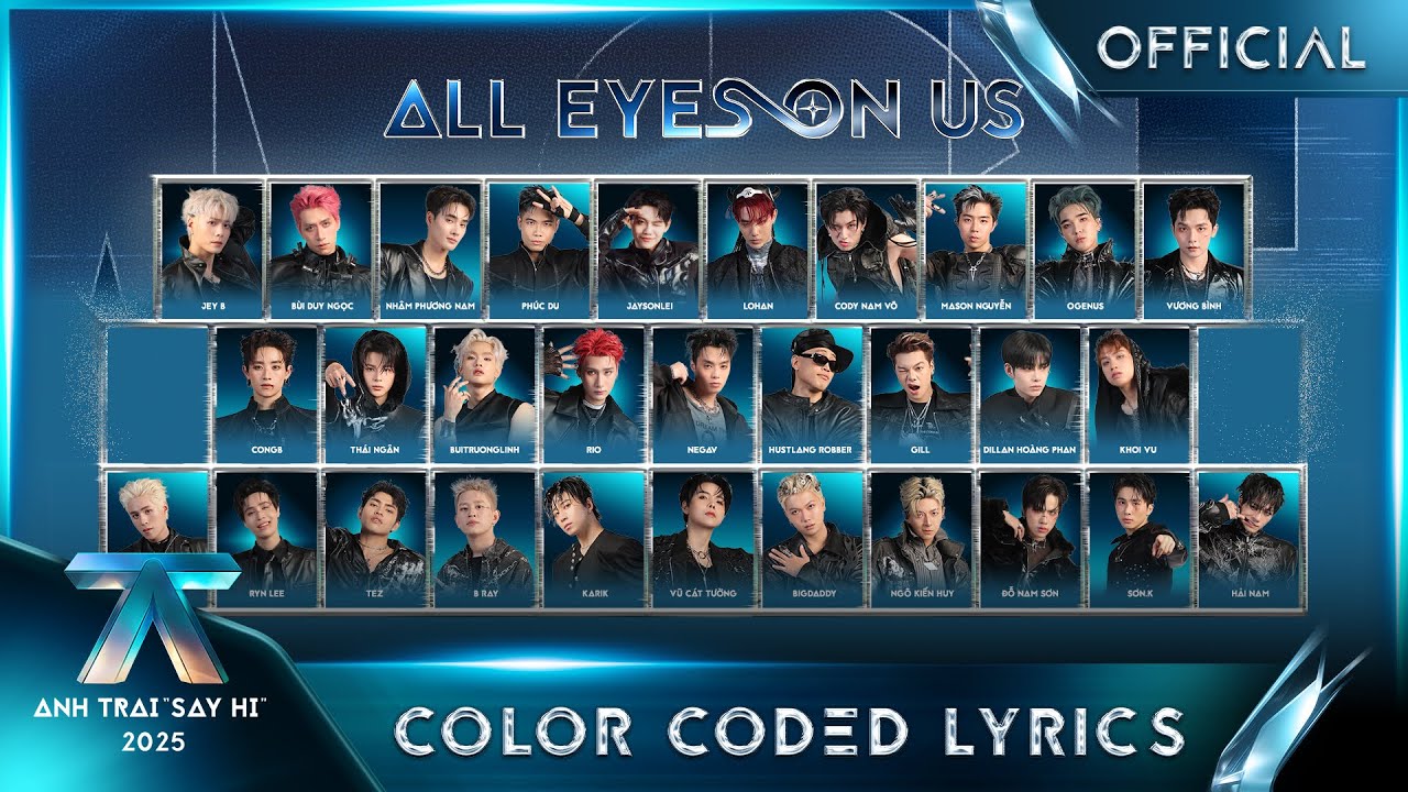 [COLOR CODED LYRICS] ALL EYES ON US - MV Theme Song | Anh Trai "Say Hi" 2025 - YouTube