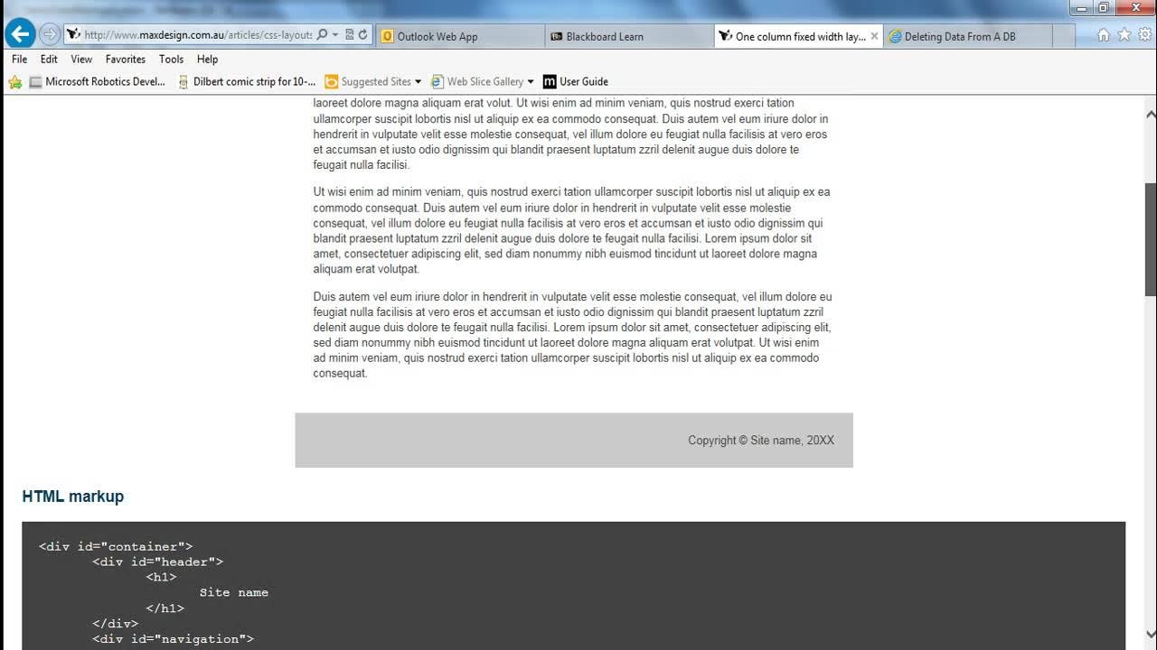 Applying A CSS Layout To A JSP Web Application - YouTube
