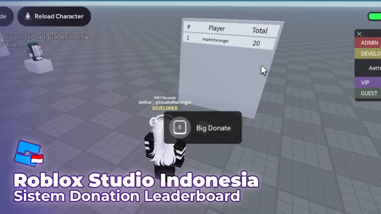 [FREE MODEL] Sistem Donation Leaderboard | Roblox Studio Indonesia ...
