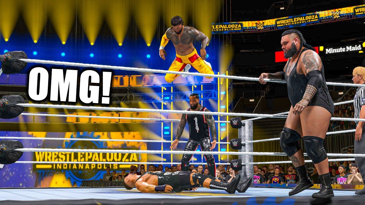 WWE 2K25 - The Usos vs. The Vision - Tag Team Match at WrestlePalooza ...