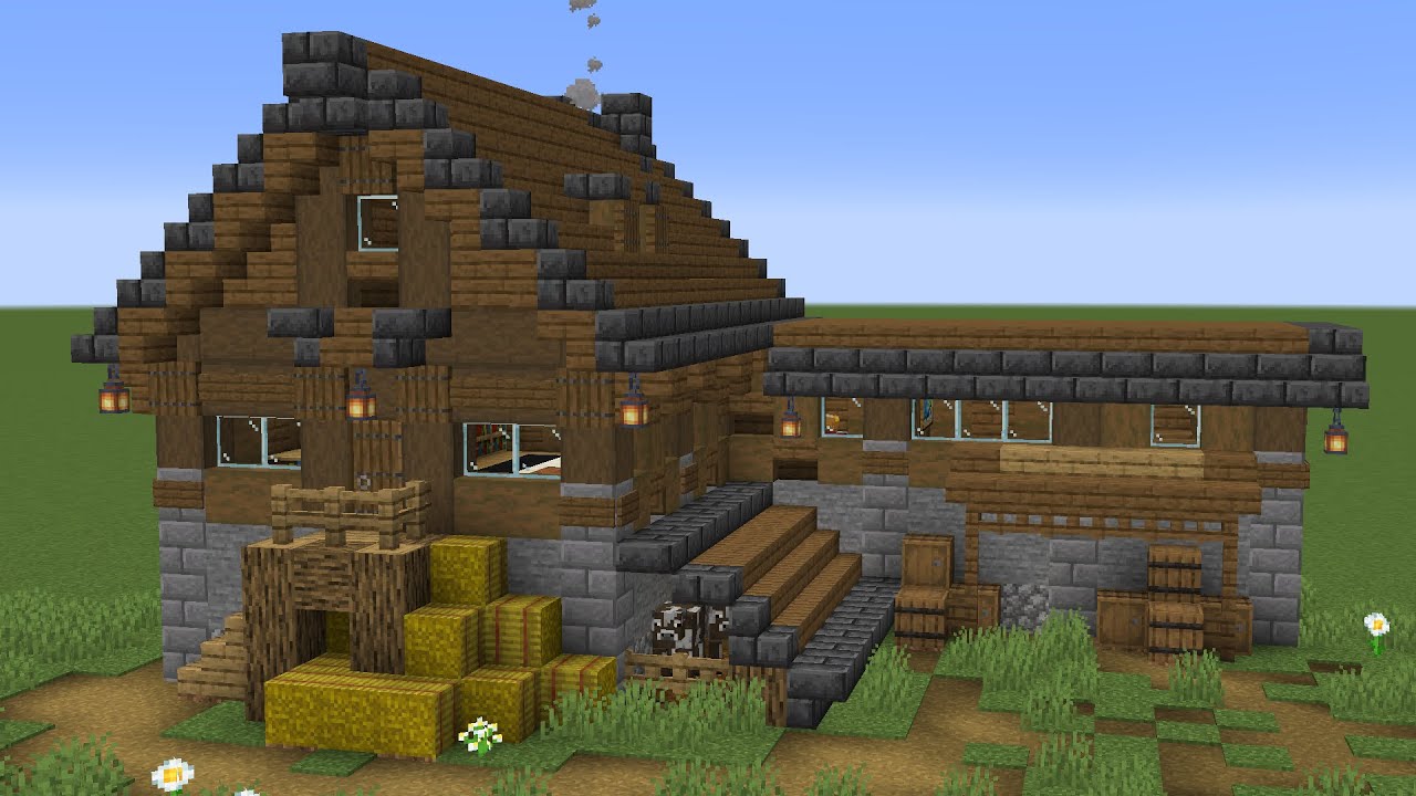 Minecraft - How to build a Small Spruce Survival Base - YouTube