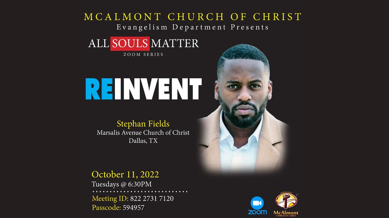 ALL SOULS MATTER | REINVENT | STEPHAN FIELDS | 10/11/22 - YouTube
