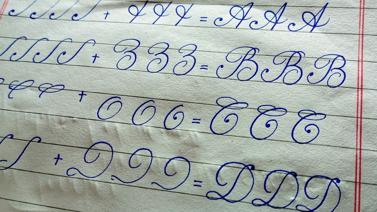 How to improve your handwriting with a new method | cursive writing ...