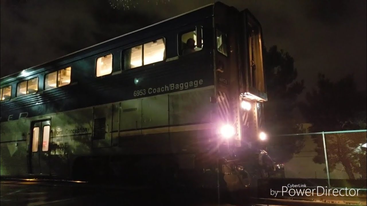 BNSF, Metrolink, and Amtrak Trains at Irvine Station - YouTube