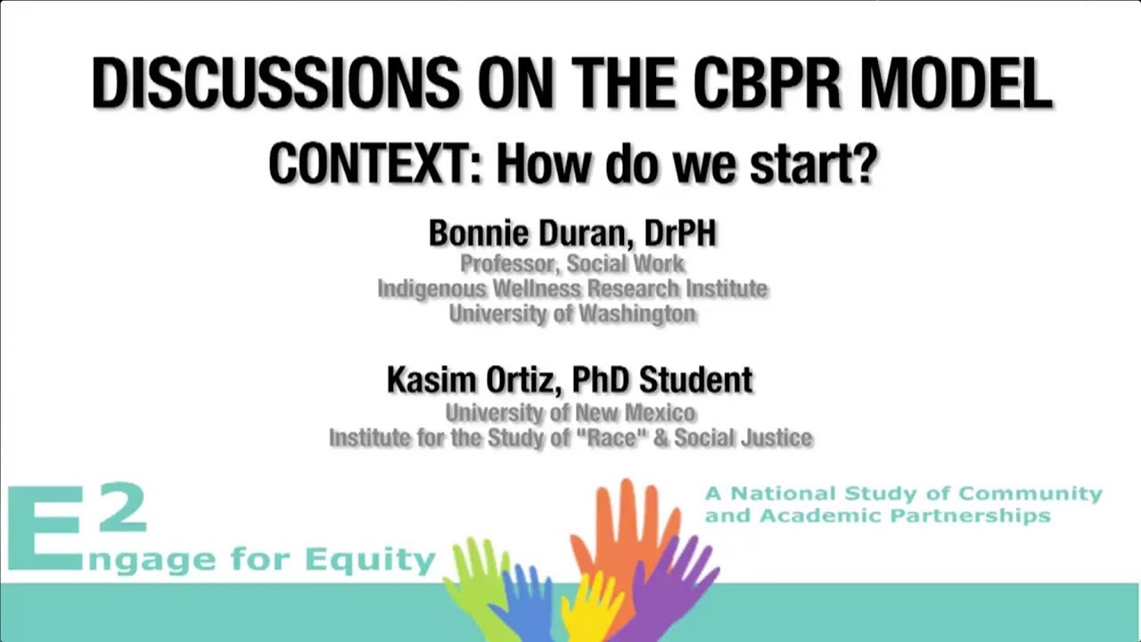 Contexts of CBPR/Community Engaged Research - YouTube