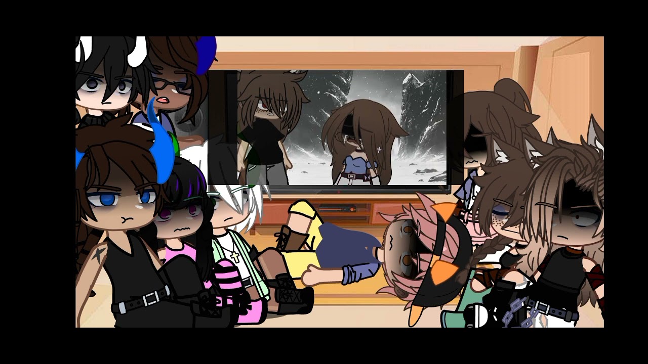 my inner demons +my OCS react to videos(1/2) (very short 2 videos ...