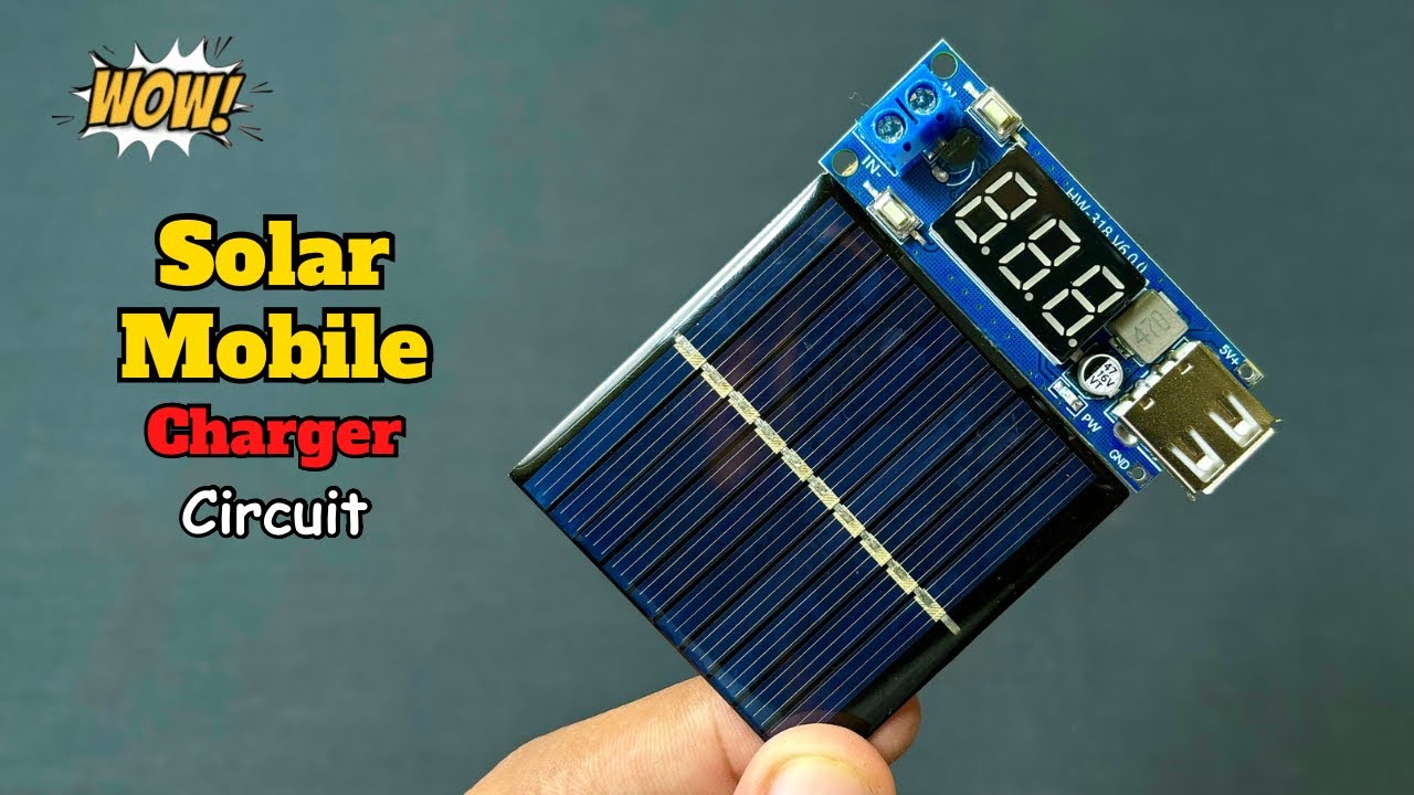 Solar Mobile Charger Circuit | Solar Charger | Electronic Projects ...