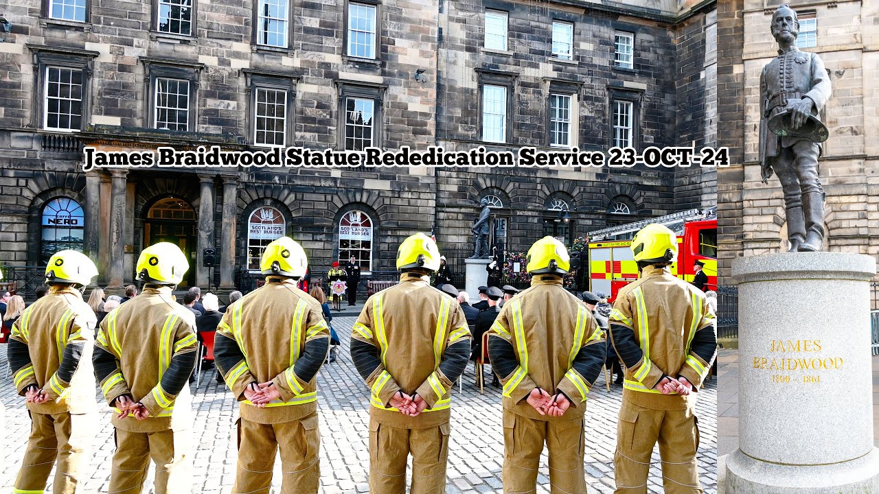 James Braidwood - Edinburgh Statue re-dedication Service - YouTube