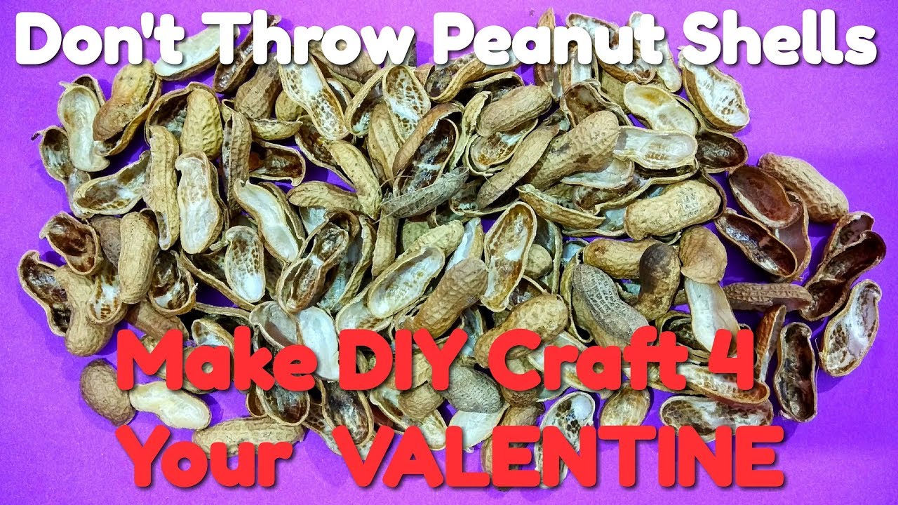 Best out of waste from Peanut shells | How to make beautiful room decor ...