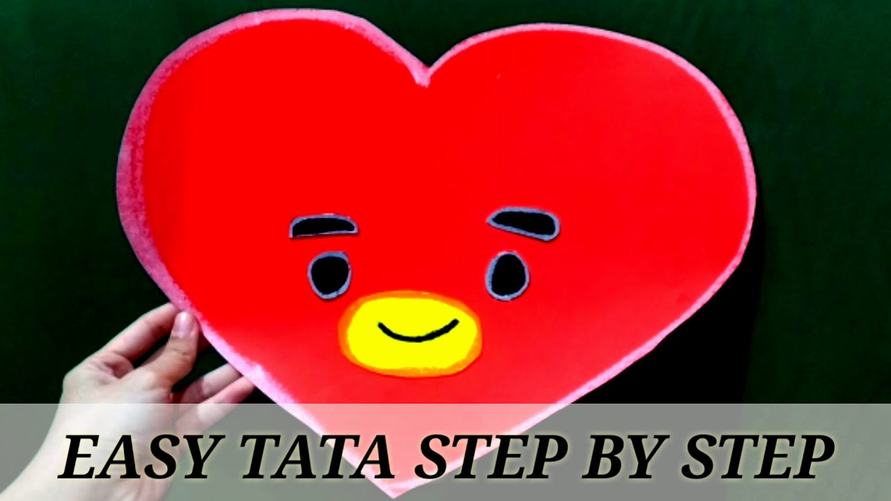 How to Draw Tata | Easy Version | BTS FanArt 1 | Cara menggambar Tata ...