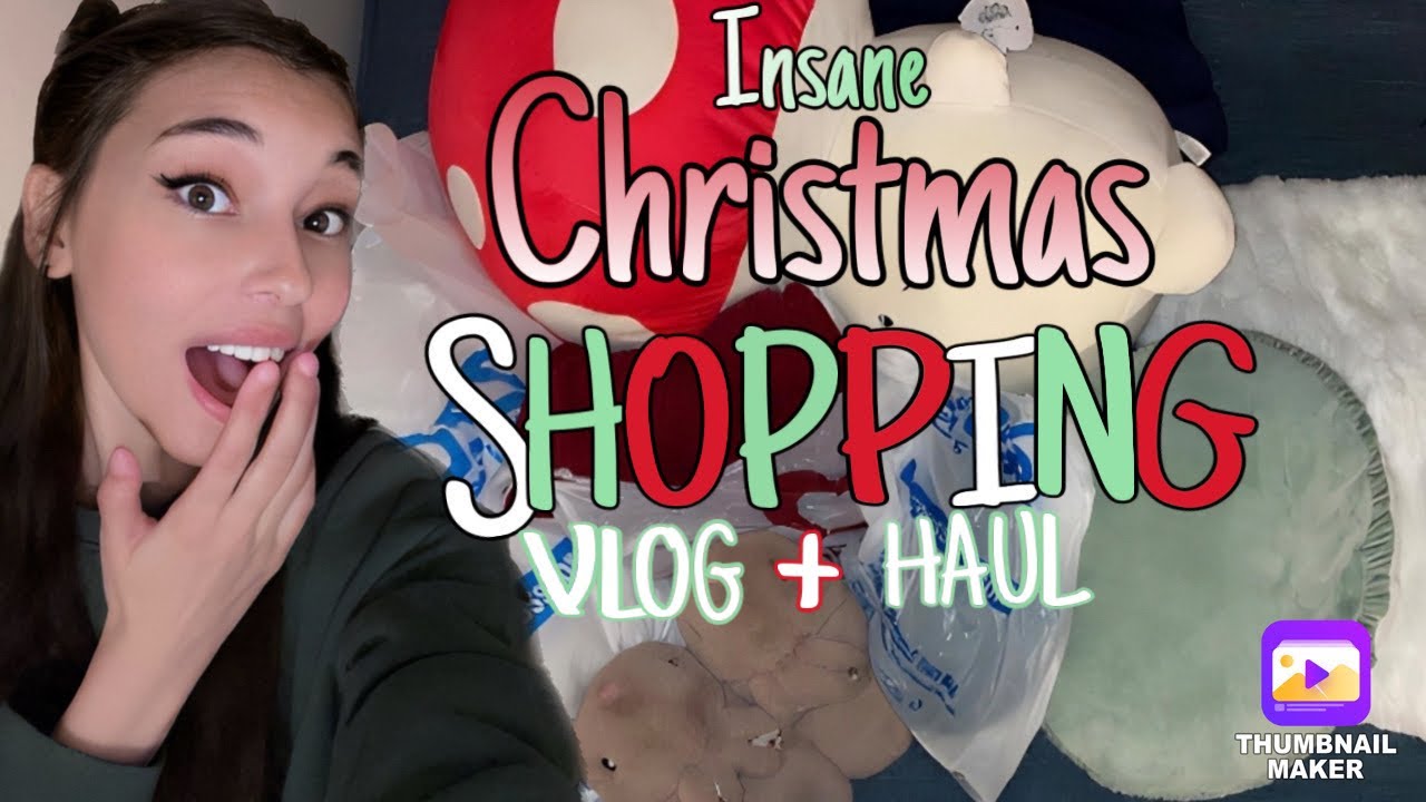 Christmas shopping vlog + Haul - YouTube