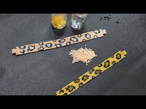 Peyote Tekniği ile Leopar Miyuki Bileklik Yapımı / Miyuki Beads / Miyuki Bracelets #miyuki