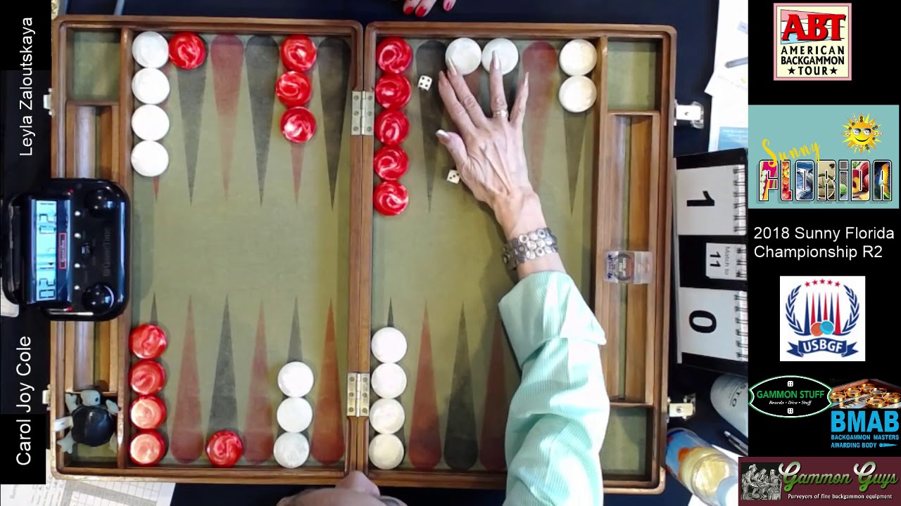2018 Sunny Florida Backgammon Championship Round 2 - Carol Joy Cole vs ...