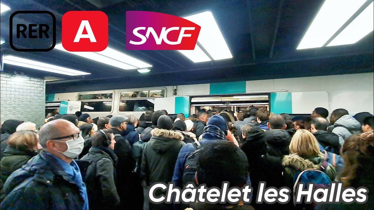 🇨🇵 RATP/ SNCF MI09 RER-A Châtelet les Halles [Euro Express] - YouTube