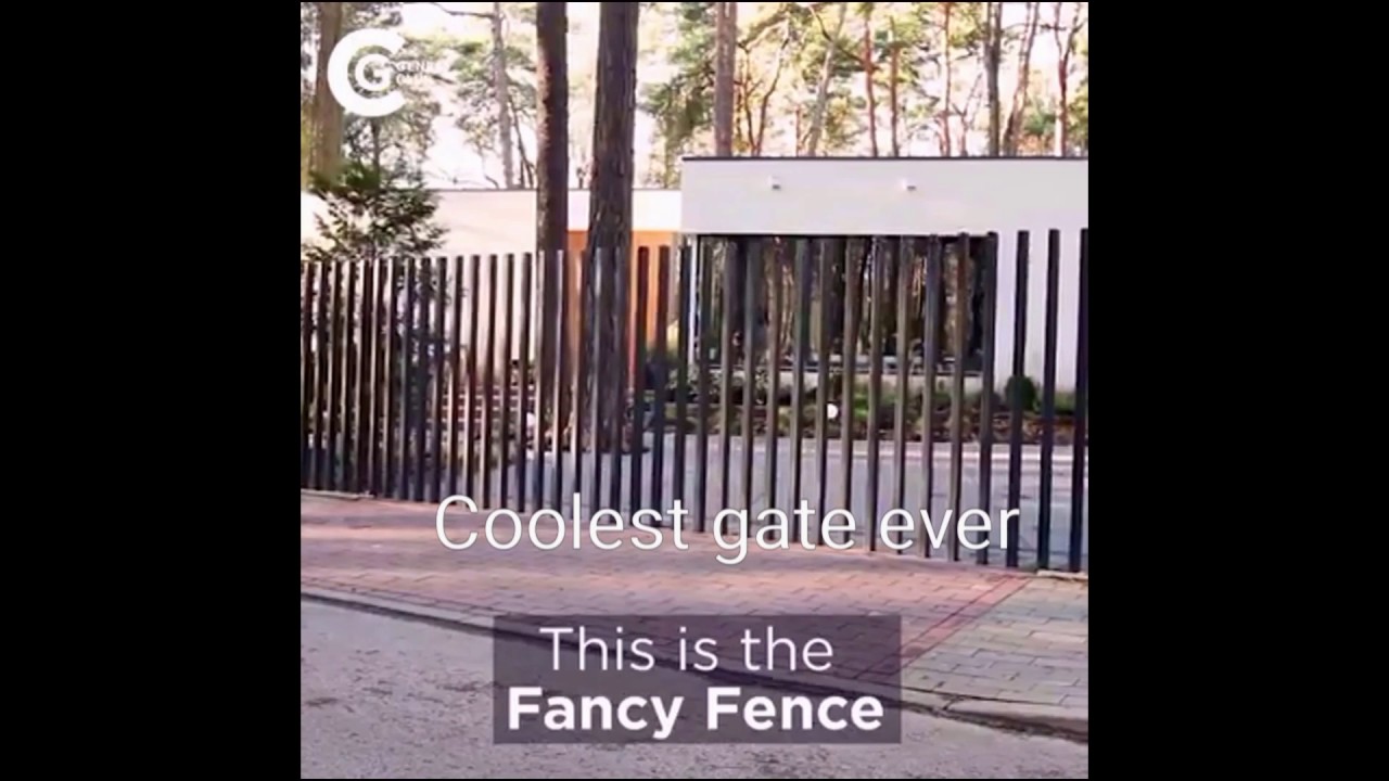 Coolest gate ever . This is the interesting achievement of engineering ...