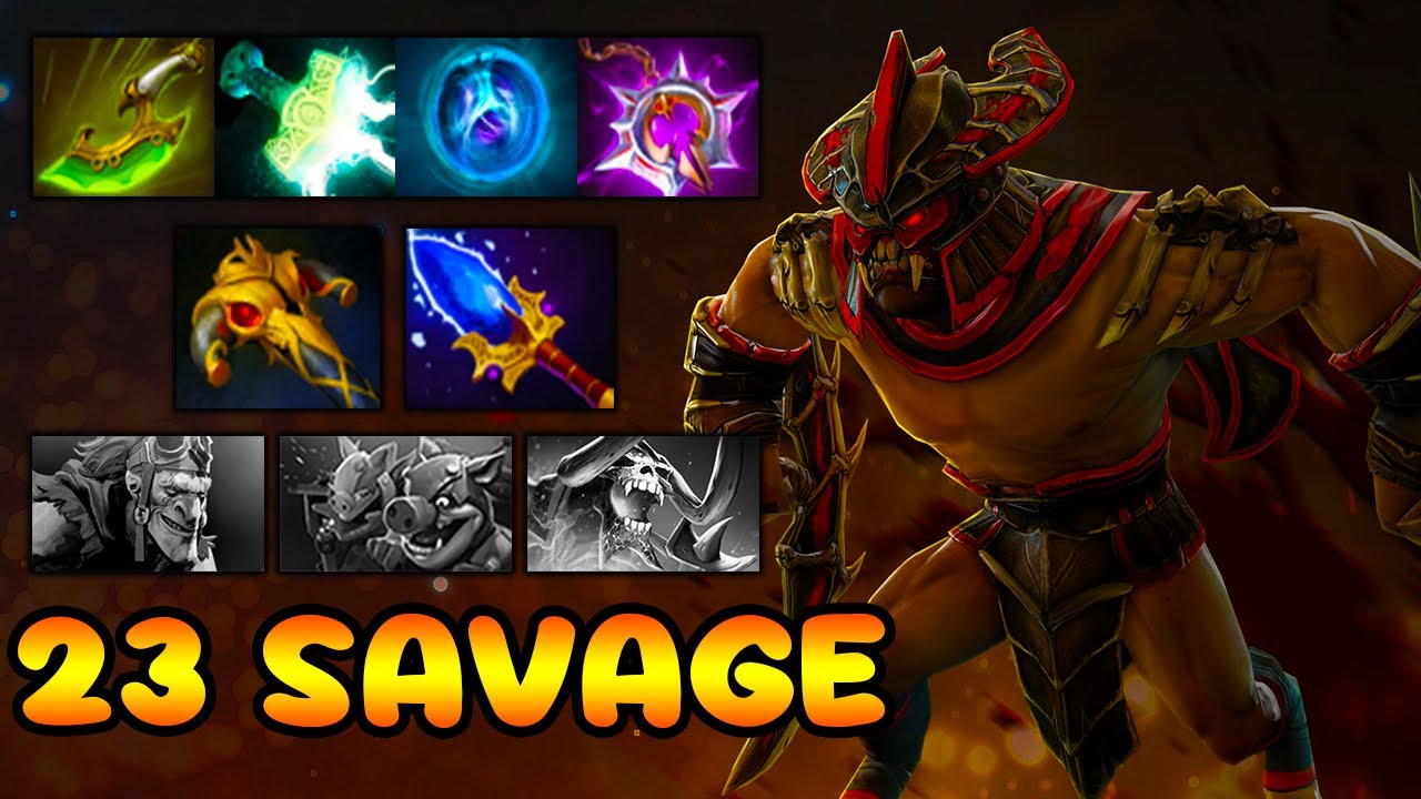 23SAVAGE [ BloodSeeker ] FULL SLOT MONSTER BUILD - DOTA 2 GAMEPLAY ...