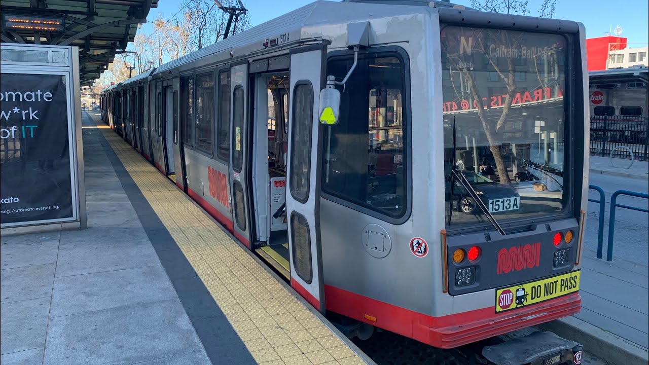 (FIRST LRV VIDEO) SF MUNI 2001 Breda LRV3 #1518/1513 on N Judah - YouTube