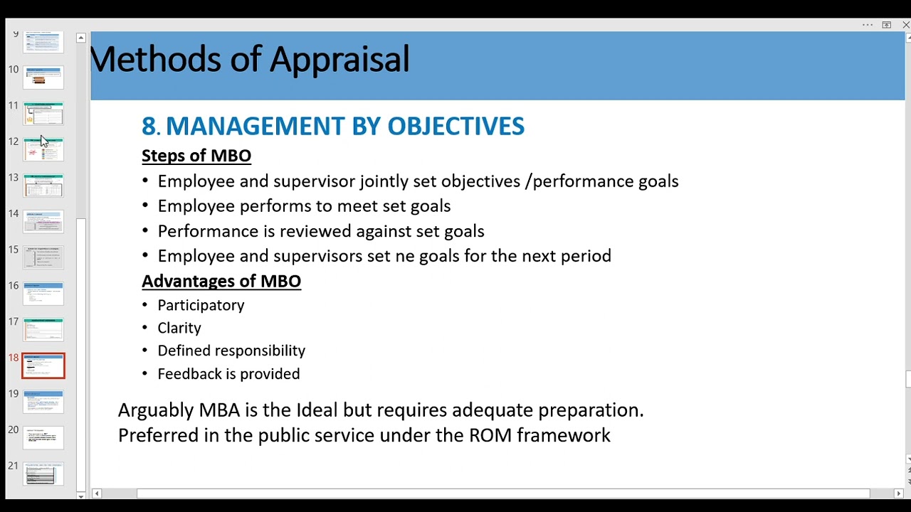 methods of performance appraisal (topic 6 PHRM @NAISHA ACADEMY ) - YouTube