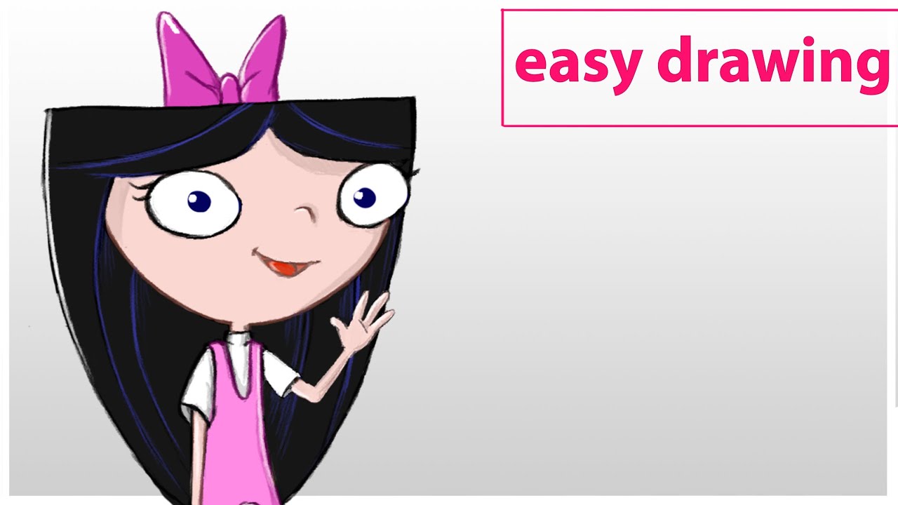 How to draw Isabella from Phineas and Ferb - YouTube