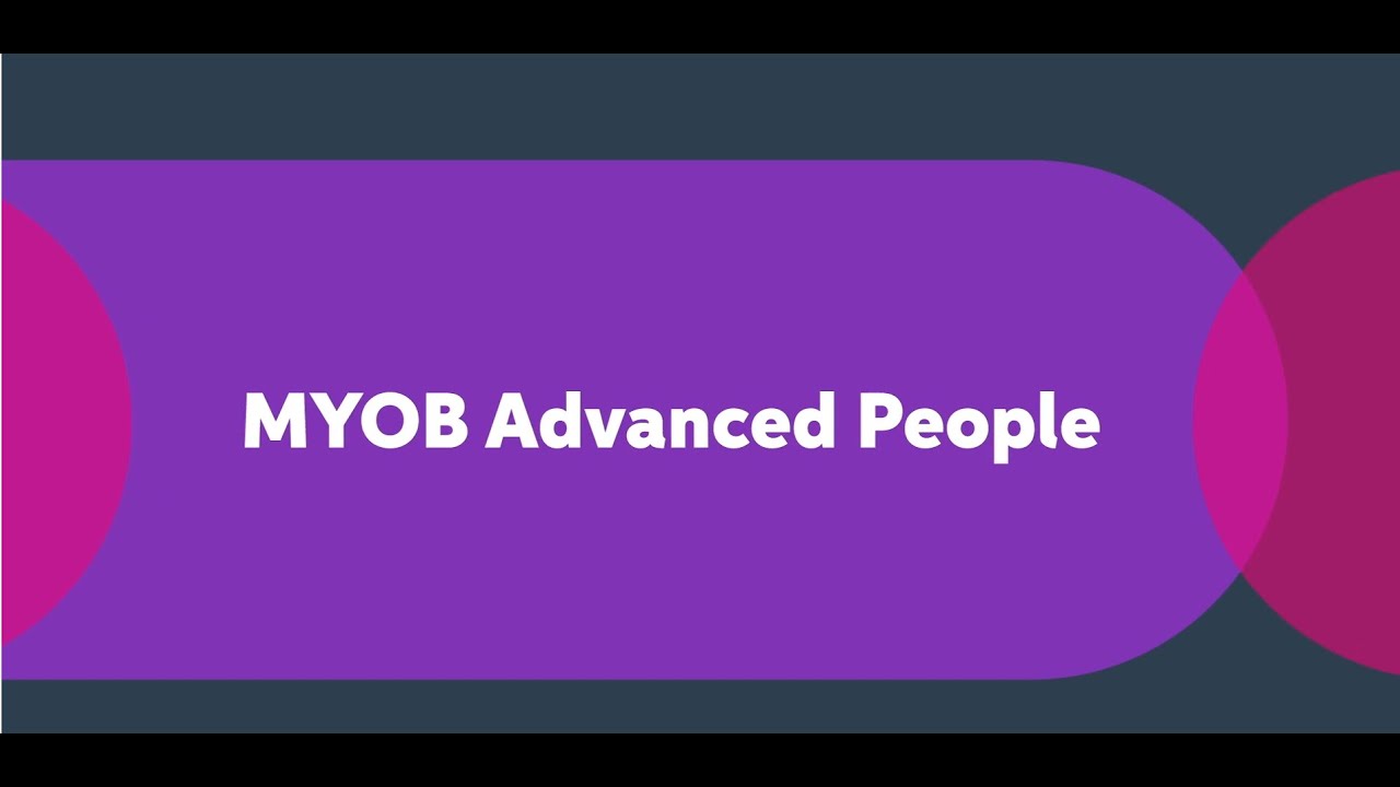 MYOB Advanced Payroll - YouTube