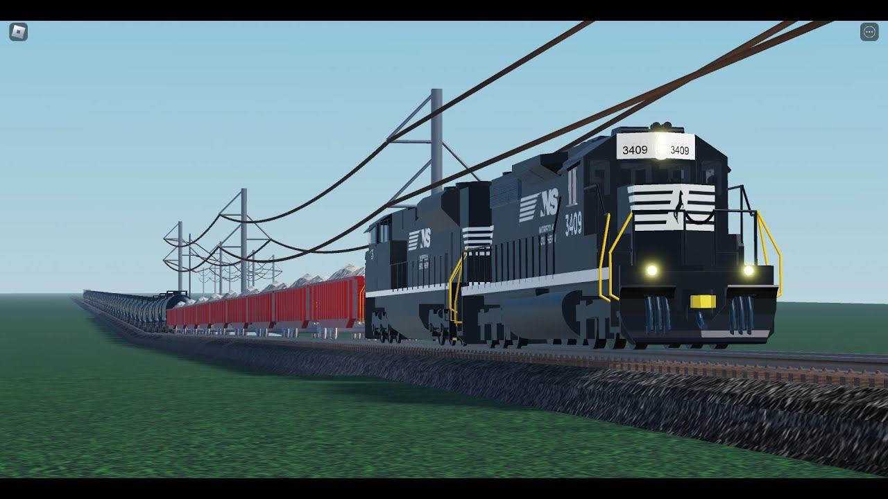 Norfolk Southern SD40 and Sd70ace Power (Realistic Sounds test) - YouTube
