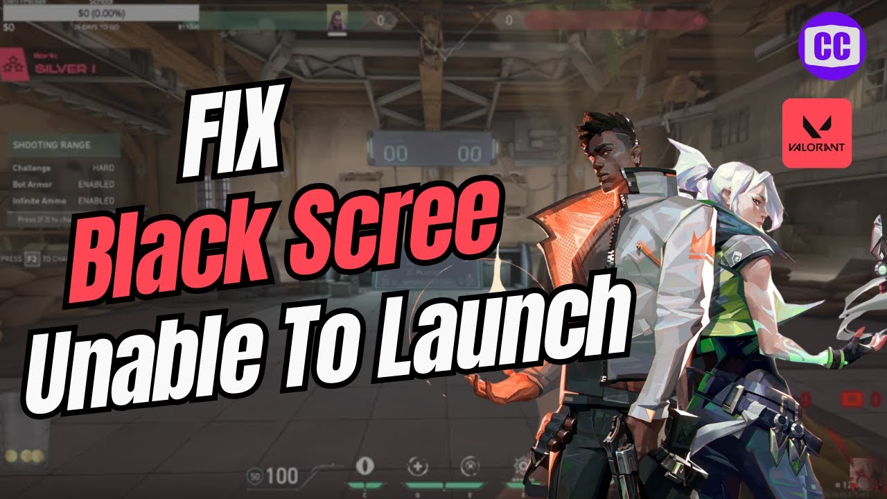 How To Fix Valorant Black Screen Unable to Launch (Solved) - YouTube