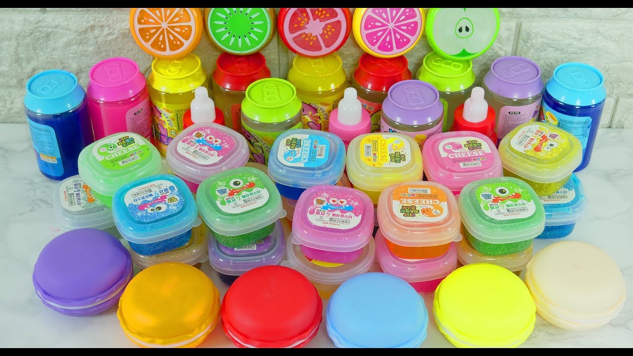 슬라임 모두 섞기Slime Mix Learn Colors Combine Clay warna lendir campuran ...
