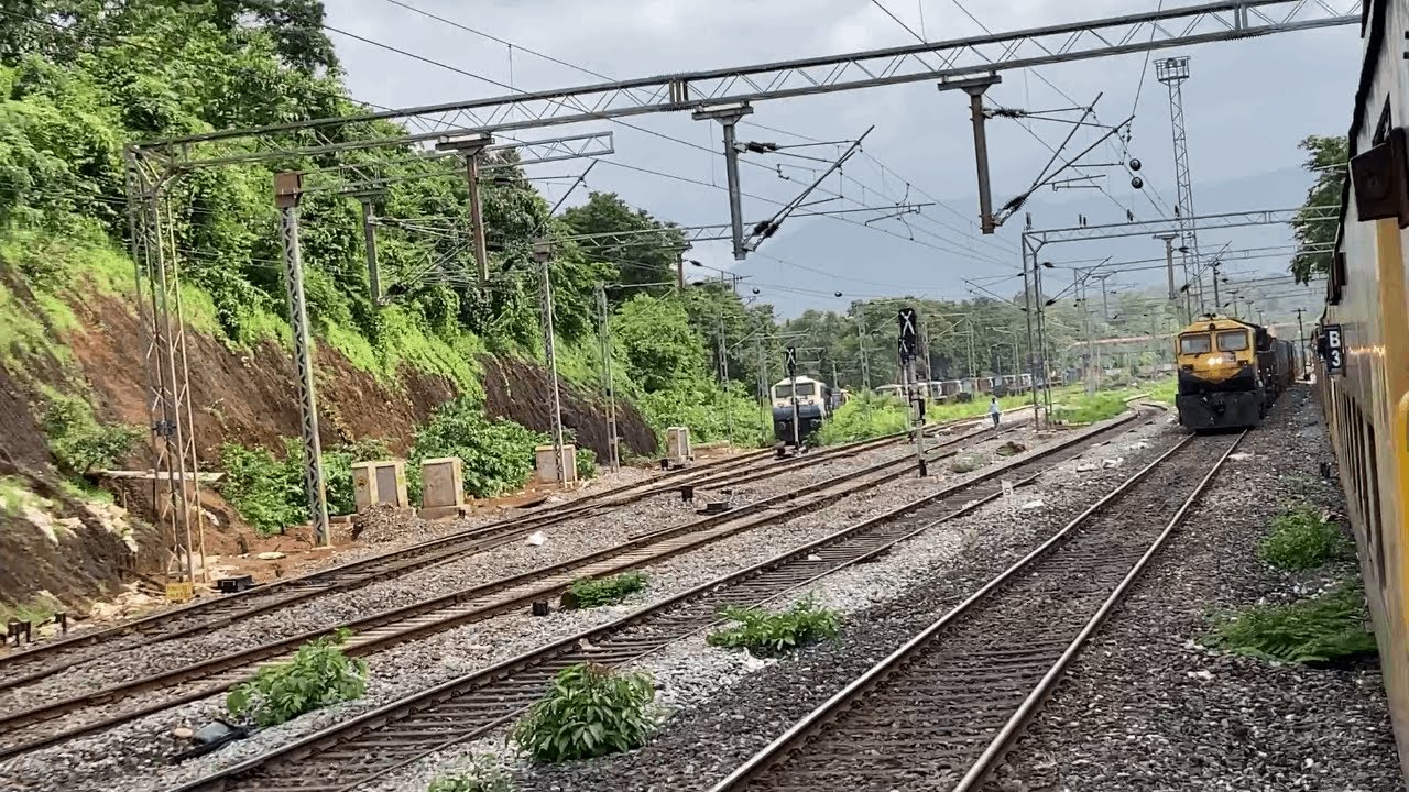 Kulem Railway Station - Arriving Kulem railway station onboard 17351 ...