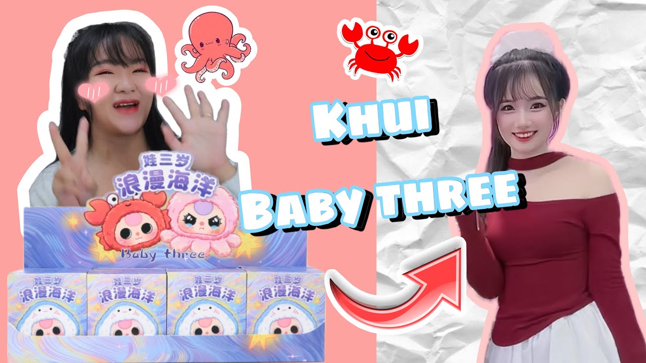 ⁠Khui Blind Box Baby Three hải sản - YouTube