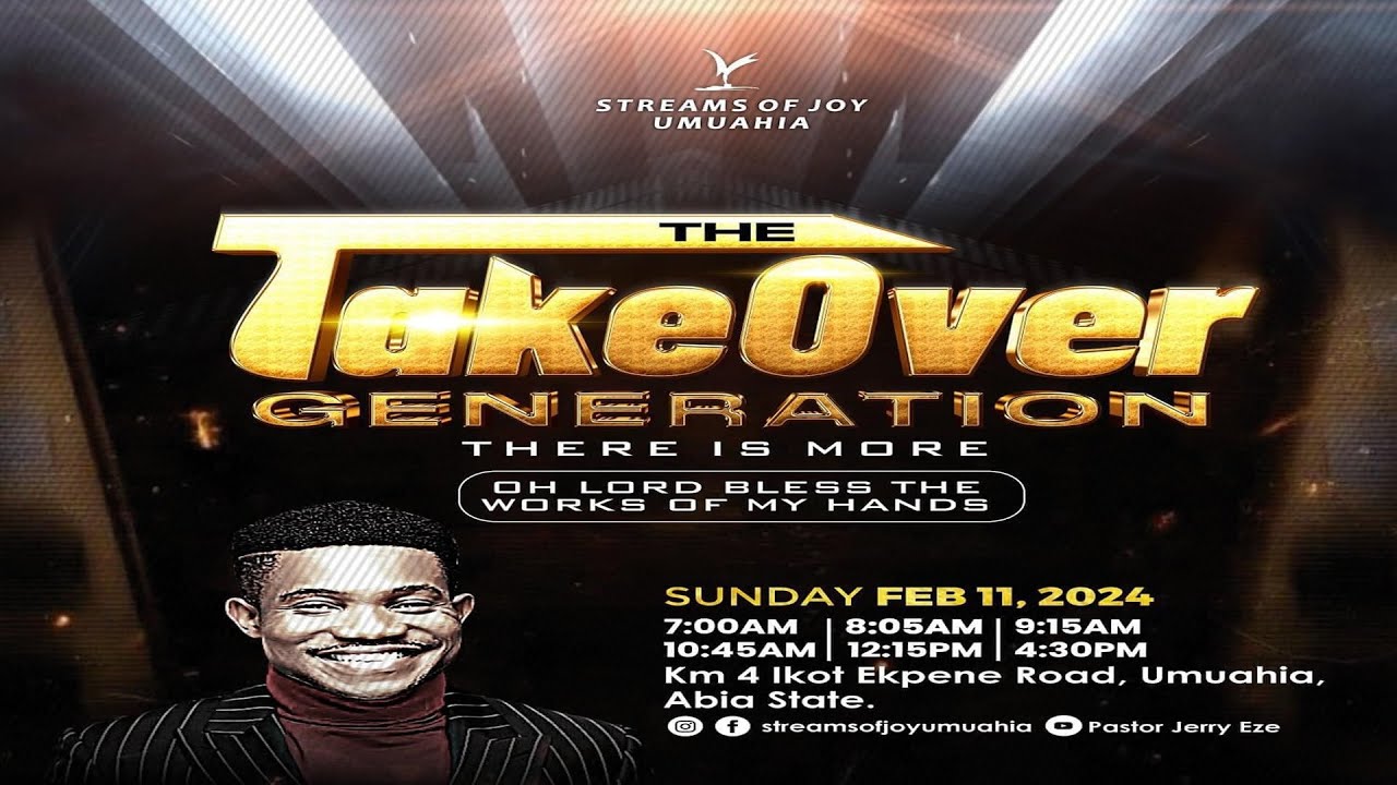 SUNDAY SERVICE || TAKEOVER GENERATION SERVICE || 11TH FEBRUARY 2024 ...