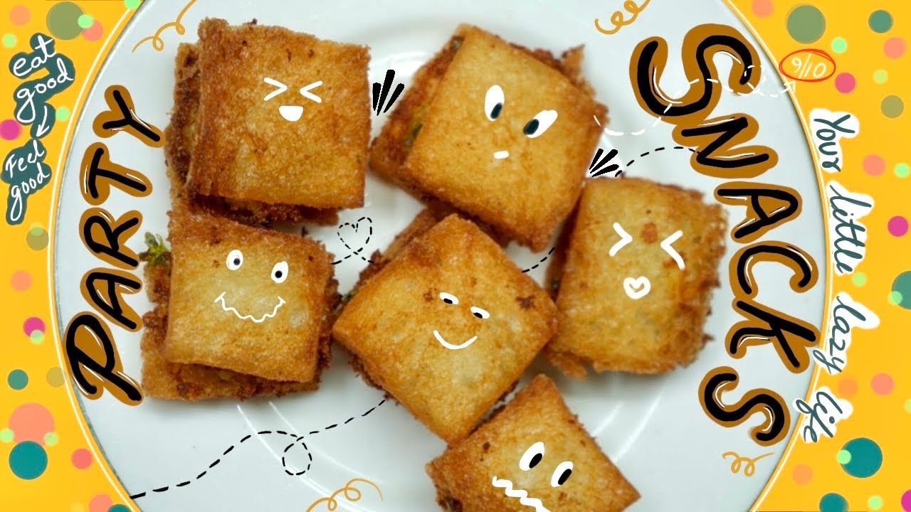 "Let’s make Bread Bites” Delicious mini snacks with bread and potato ...