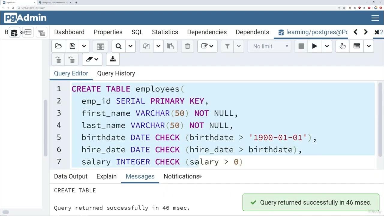 063 CHECK Constraint - YouTube