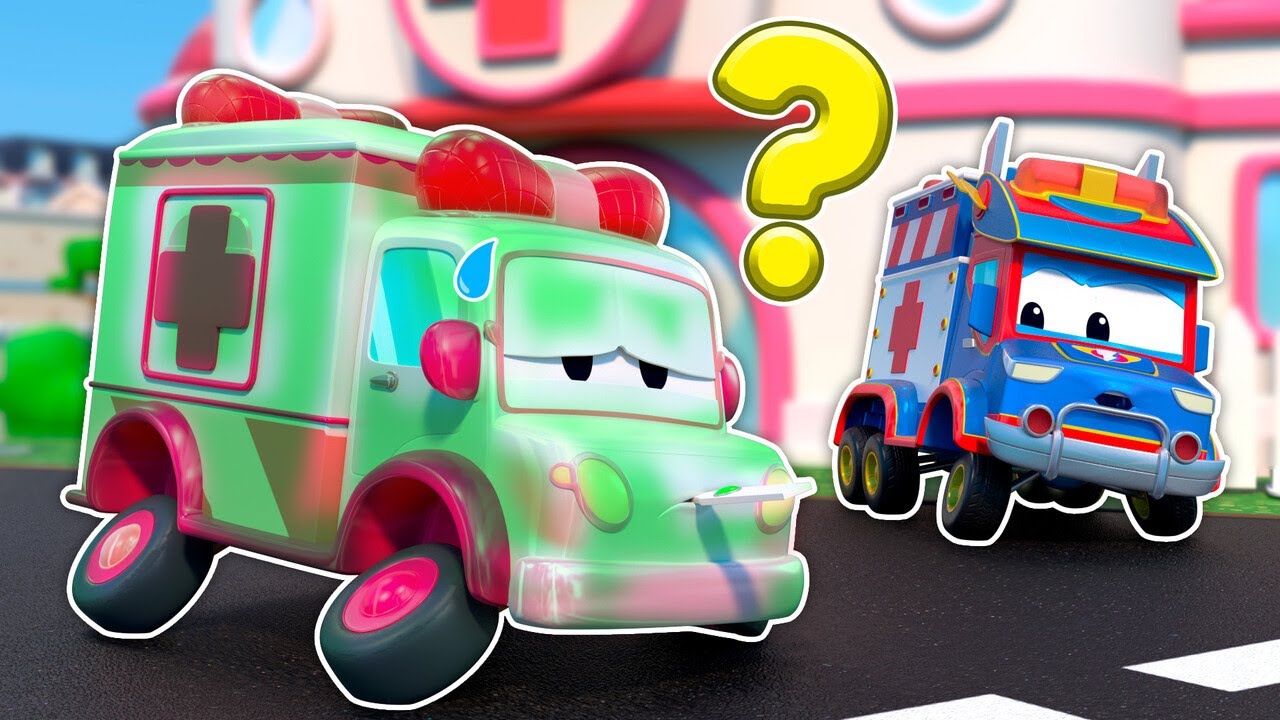 Ambulance is Sick! Super Truck Help Her! 🚑 Cartoon for Kids | Super ...