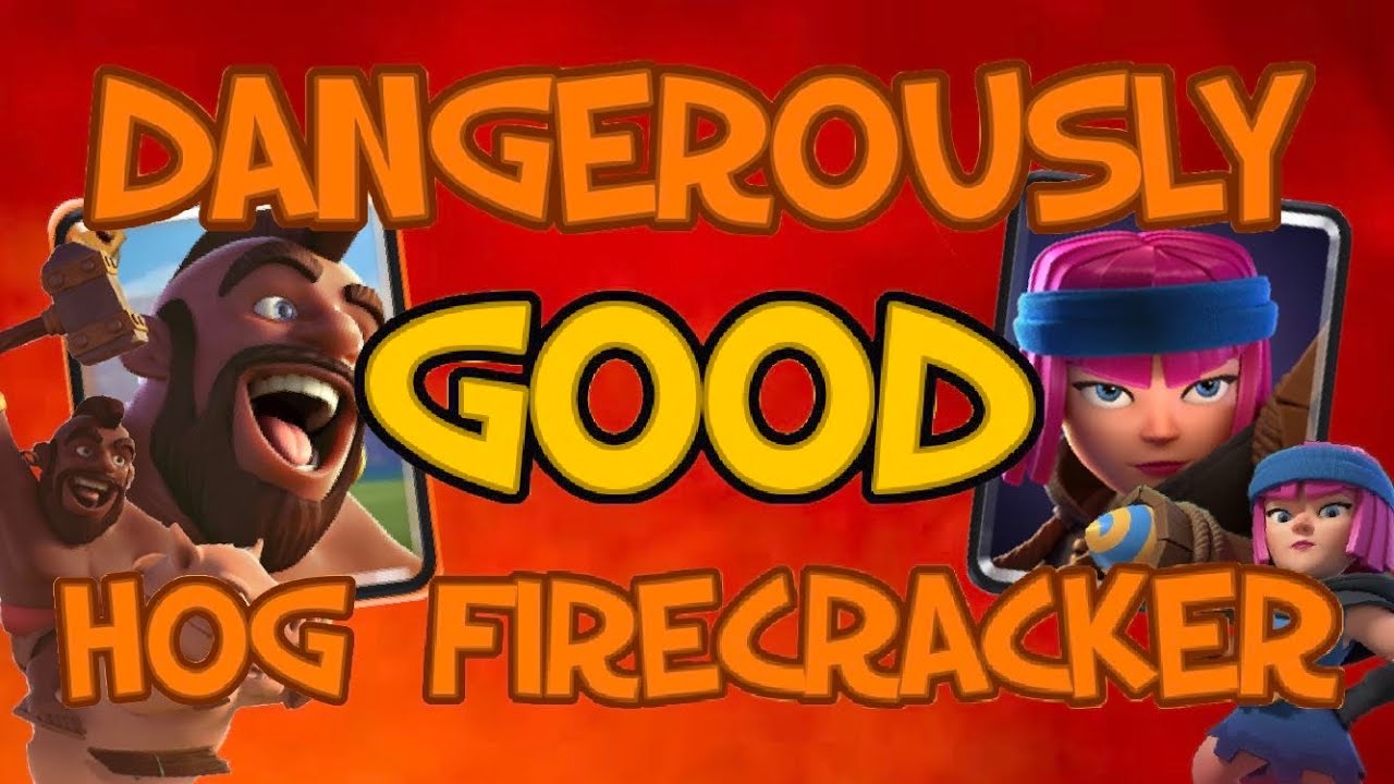 HOG FIRECRACKER CYCLE DECK IS DANGEROUSLY GOOD!! (Clash Royale Classic ...