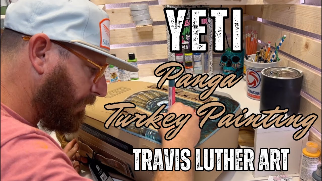 Painting a Turkey on YETI Backpack | Travis Luther Art - YouTube