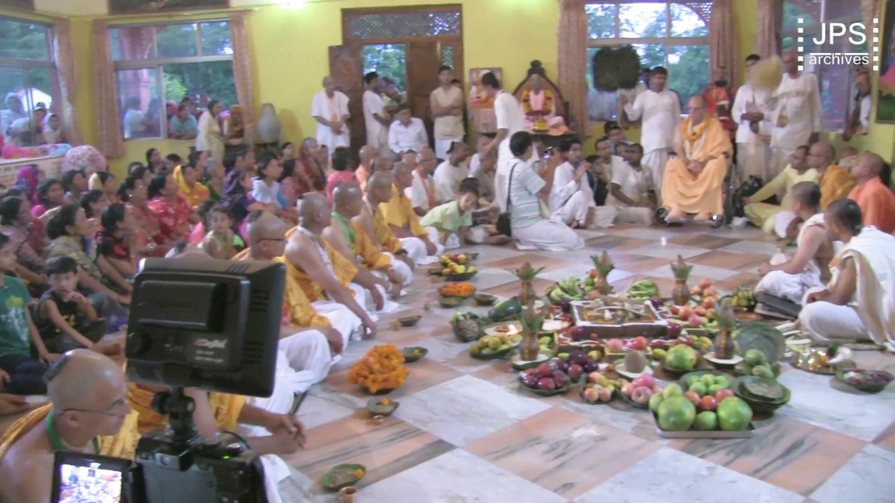 20160704 H.H.Jayapataka Swami gave a initiation class in Kathmandu ...