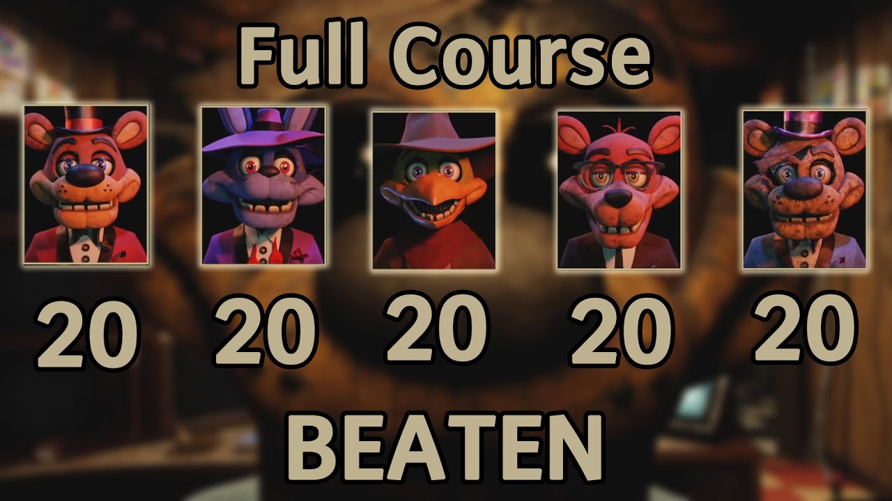 A Bite at Freddy's Full Course | MAX CUSTOM NIGHT BEATEN!! - YouTube