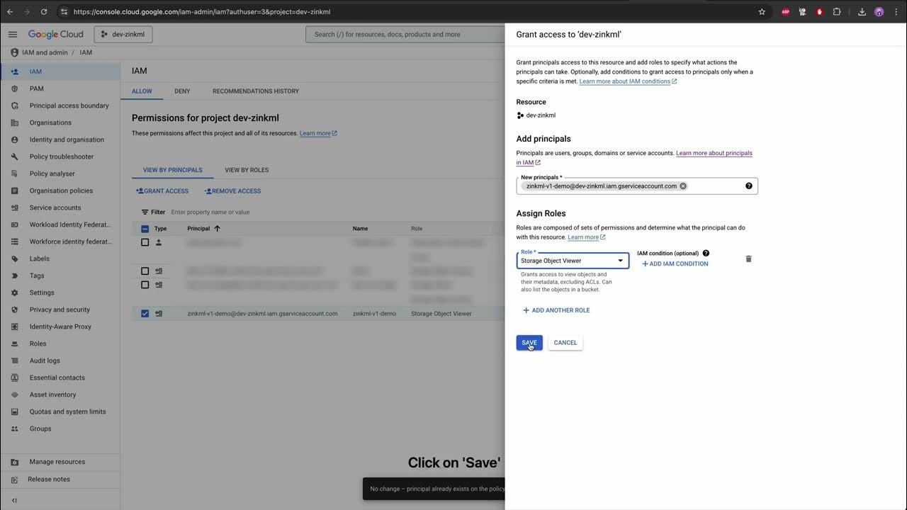 ZinkML: How to configure GCP to successfully work as cloud data connector with ZinkML Platform ...