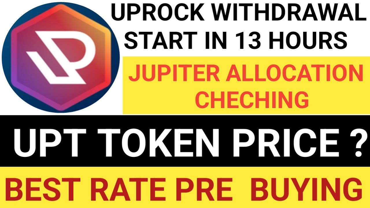 Uprock Mining App Withdrawal | UPT Token Withdrawal | WEN Token Update | Uprock New Update - YouTube
