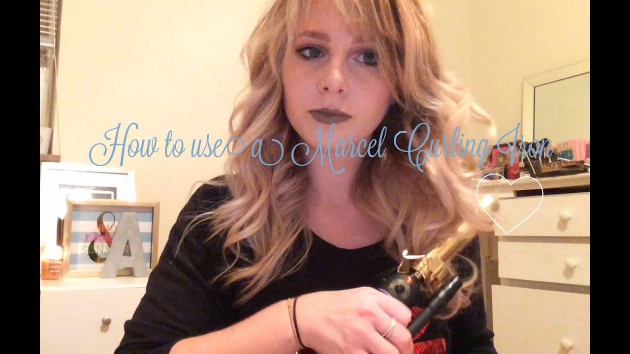 How to Curl with a Marcel Curling Iron | abbylovesmakeup - YouTube