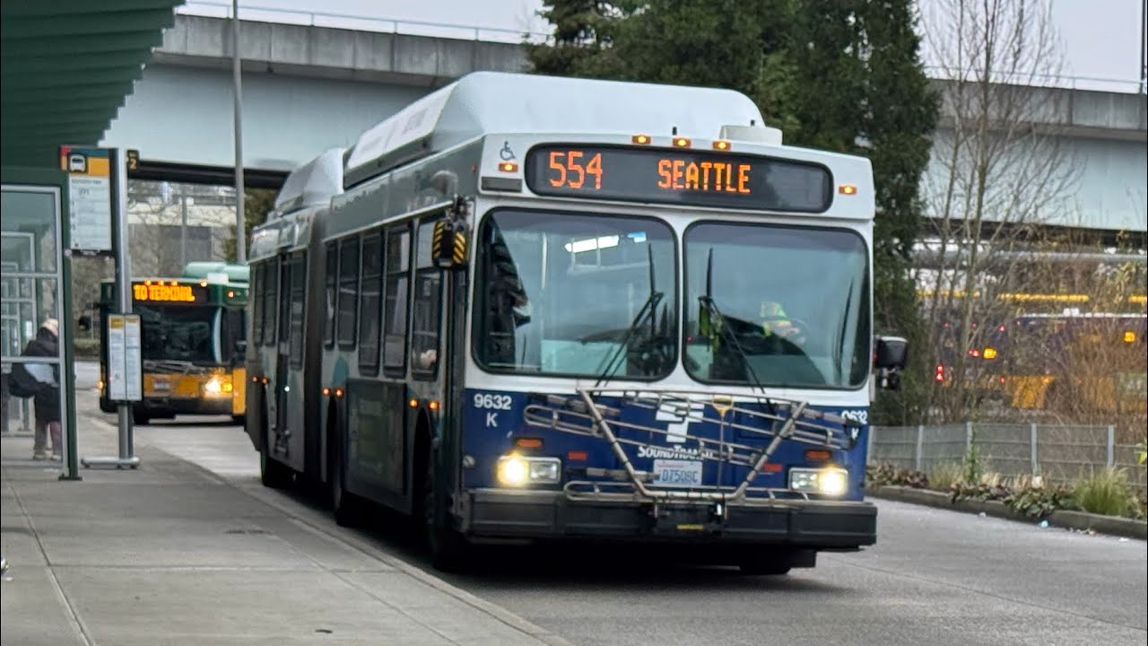 A ride on Sound Transit 2010 New Flyer DE60LF 9632K - YouTube