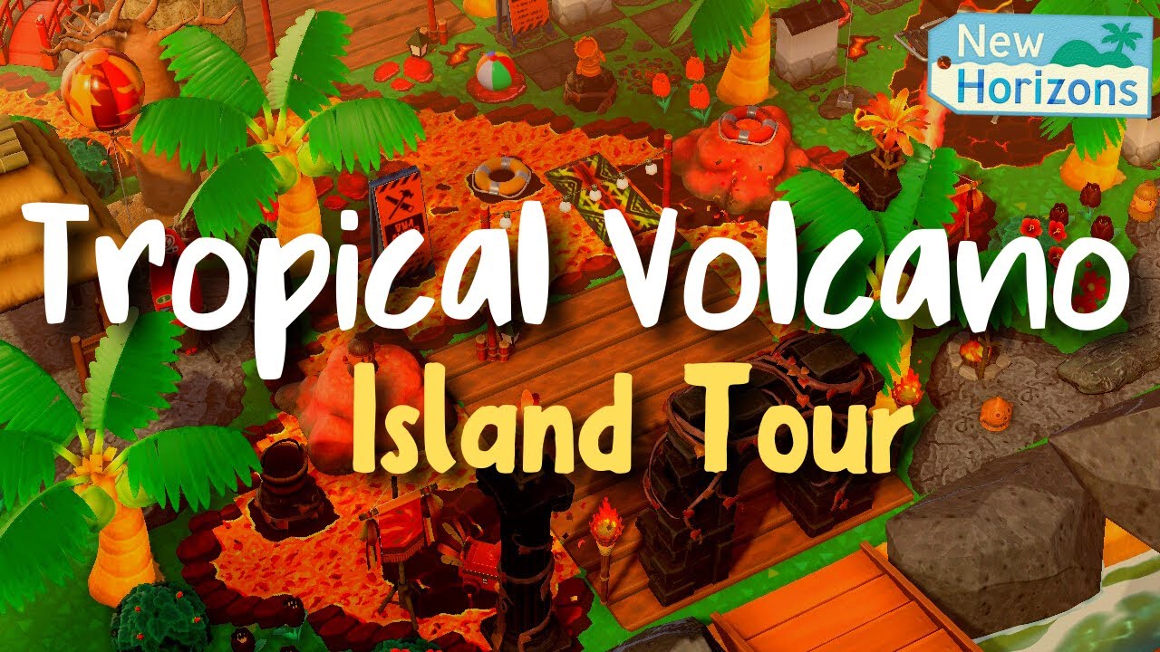 I Turned My Island into a Volcano… | Animal Crossing Island Tour - YouTube