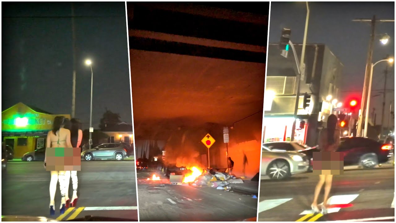 Real Street Life in Los Angeles Hoods, 4K HDR Road Trip Video 🎥 - YouTube