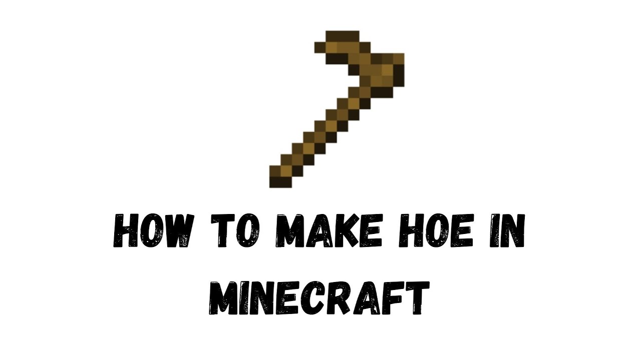 How To Make a Hoe in Minecraft Minecraft Tutorial - YouTube