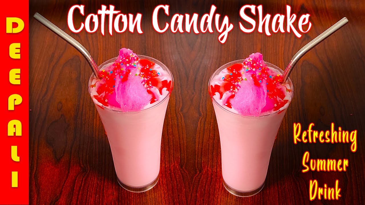 Cotton Candy Shake | How to make Cotton Candy Shake Recipe | How to ...